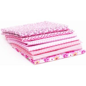 7pcs assorted fat quarter bundle quilt quilting cotton fabric sewing diy set ()