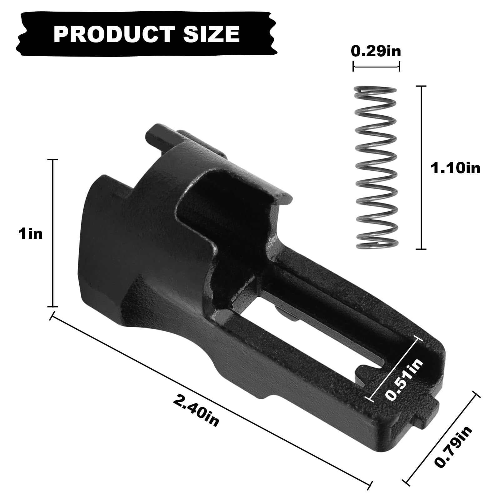 RN46-1 Vinyl Siding Nailer Adapter Kit Attach to for BOSTITCH VSA4 Vinyl Siding Adaptor Kit Coil Roofing Nailer Kit with Spring for Metal Roofing Panels & Vinyl Siding Etc - w/Instructions