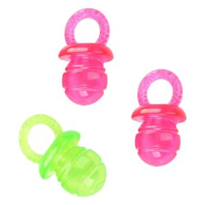 ypwangshengrui 3 pieces dog chew toys tpr dog teething toys pacifier shape dog bite toys for dogs indoor and outdoor training and play