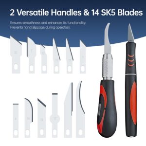 Exacto Knife, Exacto Knife Set, Hobby Knife, Craft Knife, Bring Large Cut-Resistant Gloves, Ideal for Crafting, Diamond Painting, and More