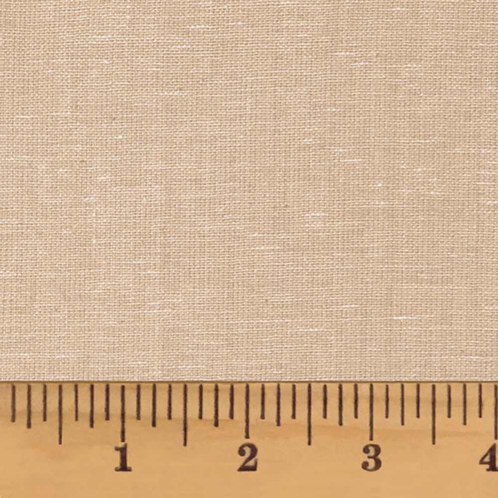 Oatmeal Farmcloth 100% Cotton Solid Greige Neutral Homespun Fabric by JCS - Sold by The Yard