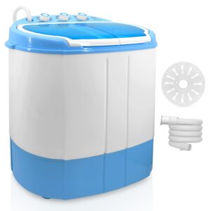 washing machine portable 2-in-1 & spin-dryer - convenient top-loading easy access, energy & water efficient design, ideal for smaller loads - no special parts or plumbing required -2 ft drainage hose