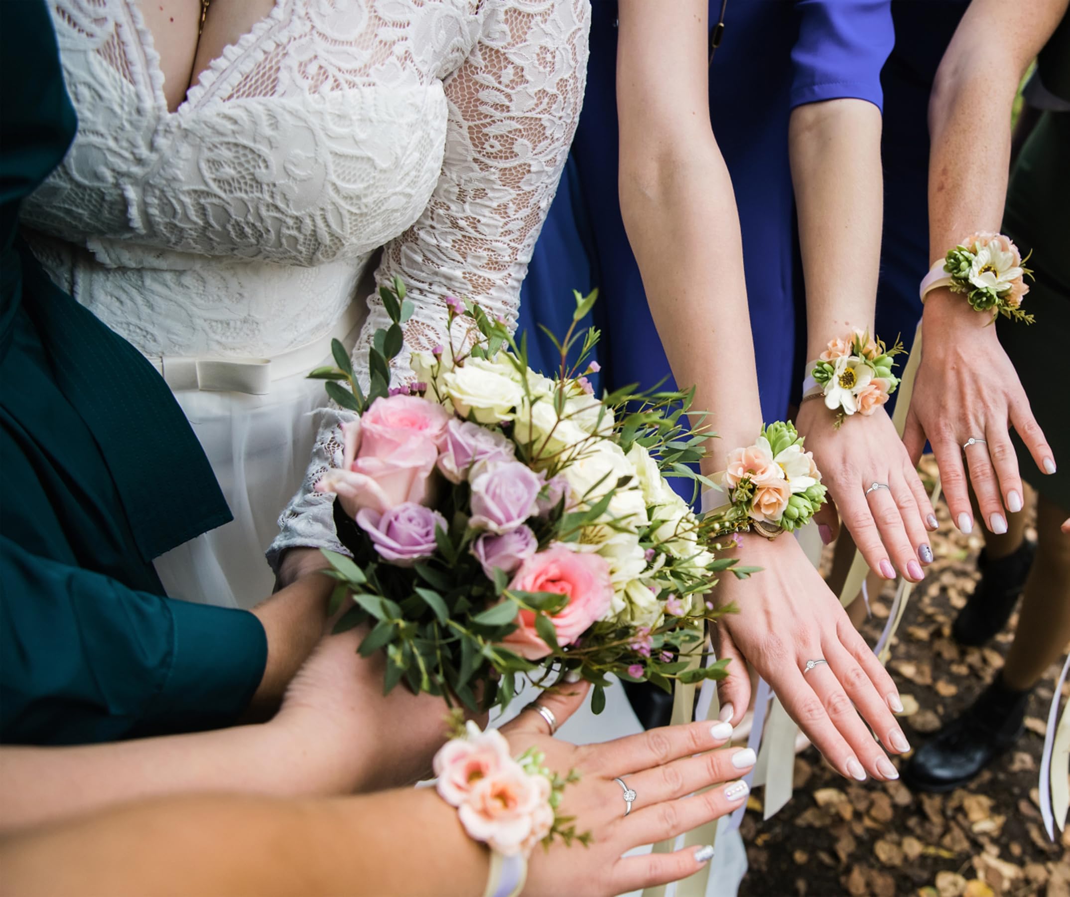 Put a Ring on It Bridal Shower Games with Rings-One Sign and 50 Rings, Don't Say Bride or Wedding Game, Bridal Shower and Wedding Shower Games for Guests, Boho Floral Bridal Shower Decorations-LB6