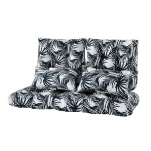 artplan outdoor loveseat cushions,5 piece wicker chair cushions set,tufted cushons for wicker bench patio furniture,floral