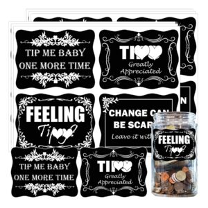 3x4inch tipping sticker tipping greatly appreciated tipping me baby feeling tipping change can be scary your waiter waitresses bumper stickers for party store bar coffee restaurant car laptop 8pcs