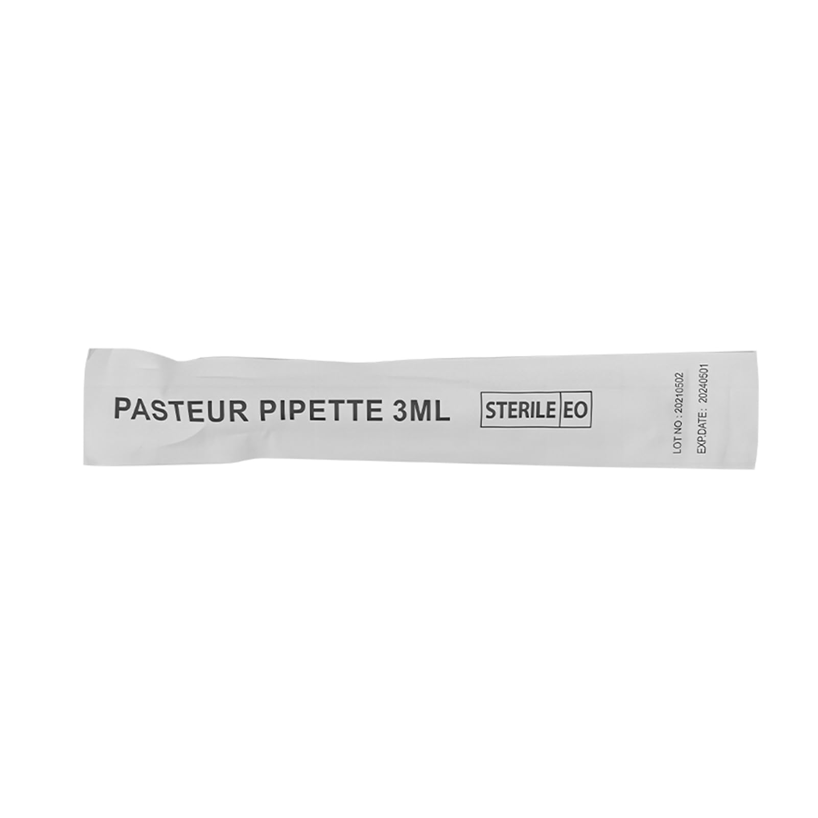 PEKYBIO Sterile Pasteur Pipettes 3ml Disposable Plastic Transfer Pipette Dropper 100Pcs Graduated Calibrated Lab Pipettes, Low Density Polyethylene (LDPE), Individual Peel-Pack, Vol. 7ml, 155mm Long