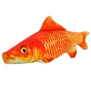 XIAOHONG 31 Inch 3D Giant Soft Fish Cushion Carp Plush Pillow Plush Throw Pillow, Red Carp Stuffed Toy, Fish Plush Toy for Home Decoration Kids Pillow Gift