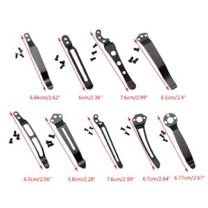 ljhnba Knife Tool DIY Accessories Folding Knife Holder Stainless Steel Back Clip Pocket Holder Knife Clip