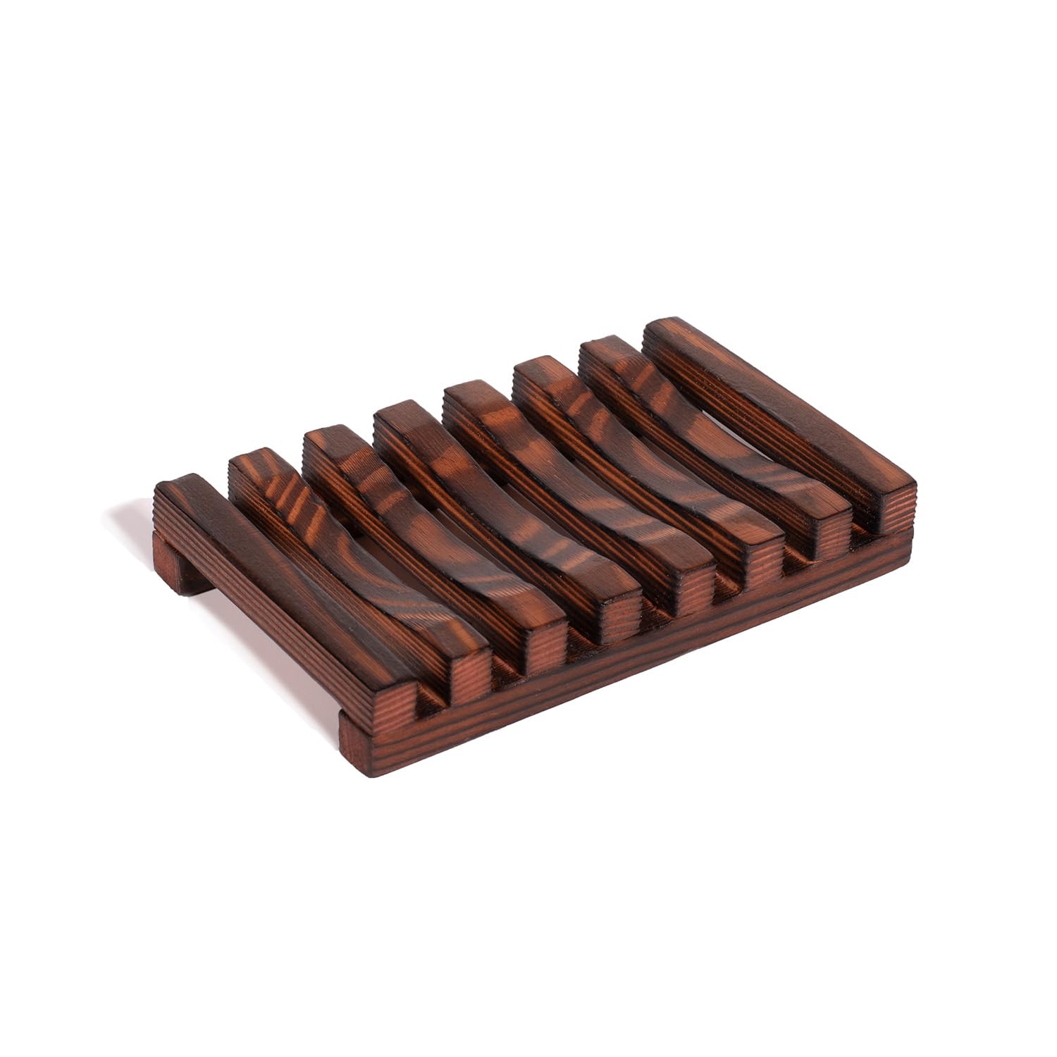 Hamish & Co. Wooden Bar Holder for Shampoo Bars, Conditioner Bars, Body Wash Bars, All Natural Design to Promote Drying