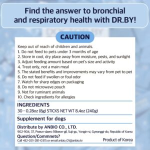 Doctor By Breath Bronchial Supplements for Dogs - Dog Cough Relief - for Dry, Wet & Barkly Pet Cough (8.5 Ounce (Pack of 1))