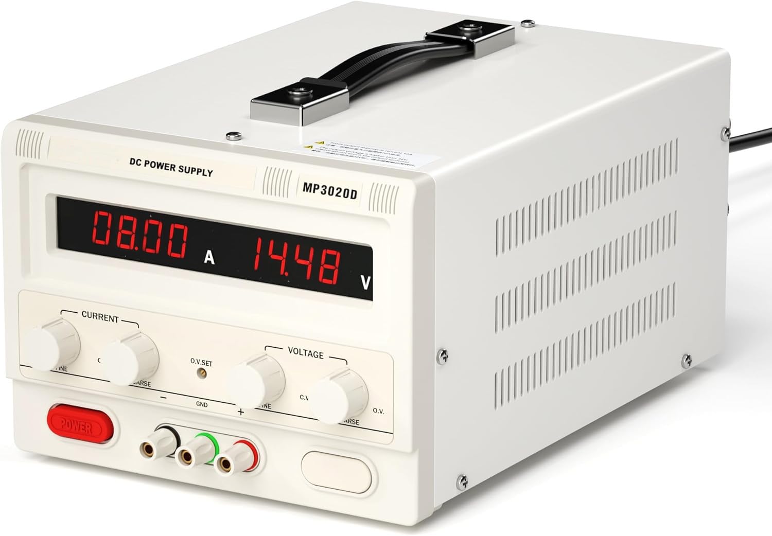 AC110V Bench Power Supply, 0-30V 0-20A Variable Power Supply, DC Power Supply Variable, Adjustable Switching Regulated Lab Power Supply, High Precision DC Power Source