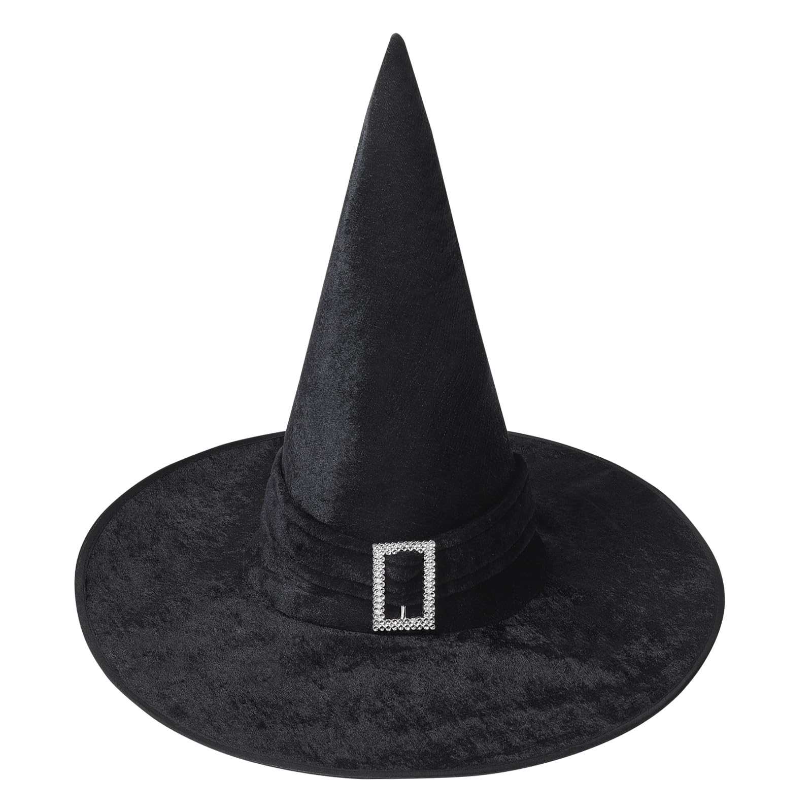 JUYEJOC Black Witch Hat Halloween Decorations Witch Hats for Women Halloween Party Carnivals Cosplay Costume Accessory (Style2)