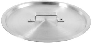 winco alpc-20 heavy-duty aluminum stock pot cover, 20 quart, silver