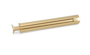 tag hardware premium 11 3/4 inch long pullout closet wardrobe valet rod (matte gold)