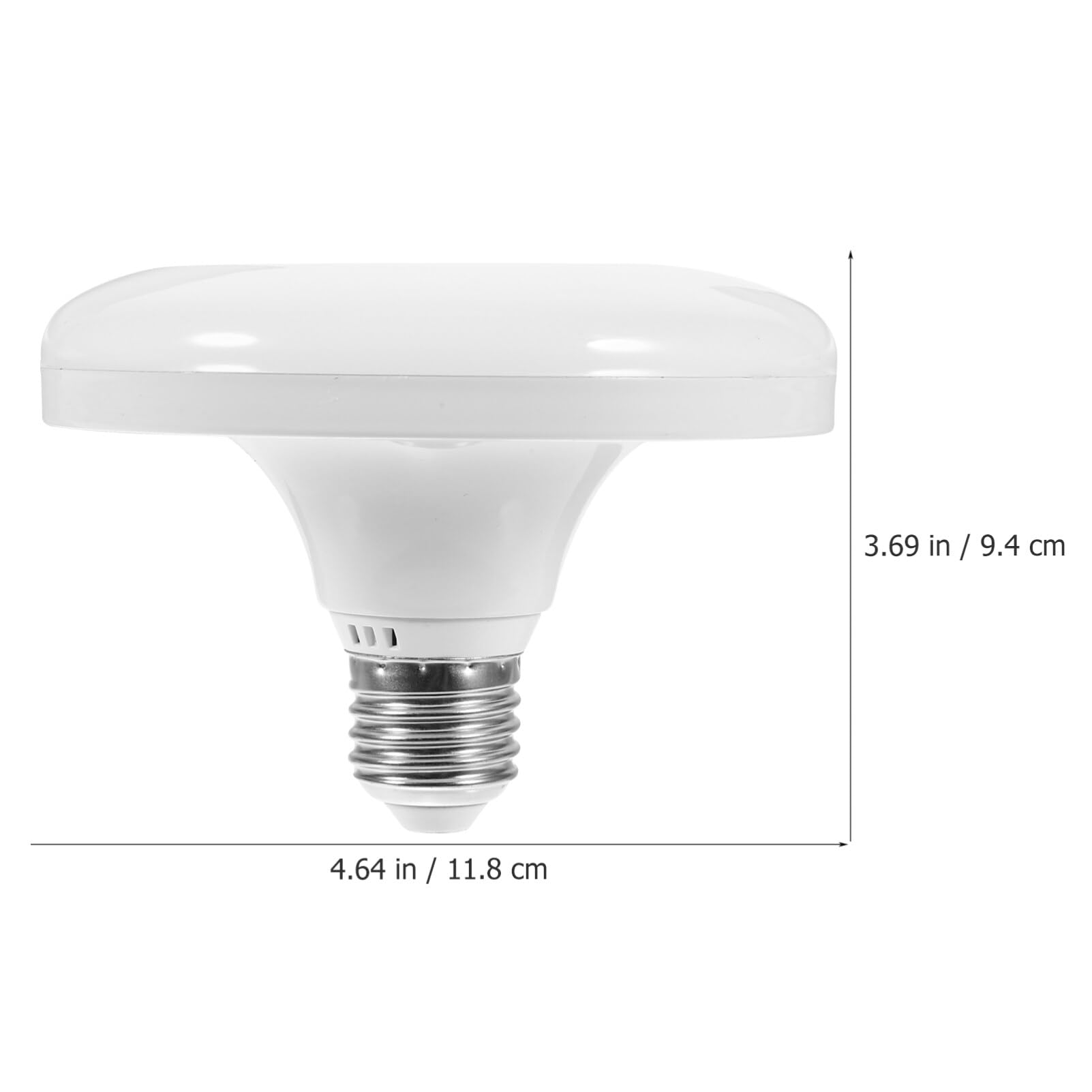 iplusmile LED Light Bulb 24W E27, 4inch UFO LED Lamp Incandescent Equivalent, Flat High Power for Home Tent Garage Front Door Stairs Hallway, E27 Bulb Base UFO LED Light