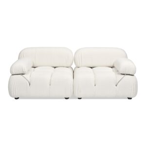 jennifer taylor home marcel 72.5" bubble modular modern 2-piece loveseat sofa