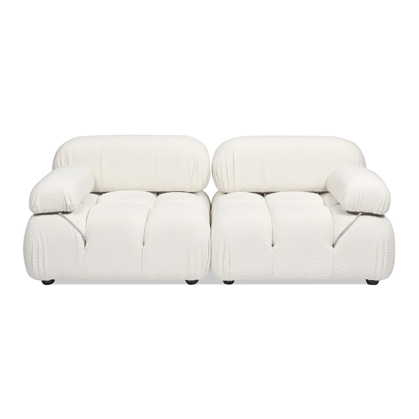 Jennifer Taylor Home Marcel 72.5" Bubble Modular Modern 2-Piece Loveseat Sofa