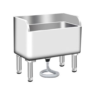 hm&dx commercial floor mop sink,stainless steel mop service basin,indoor outdoor floor-standing sink,laundry room slop sink,utility mop bucket,mop sink with drainage for kitchen business garages