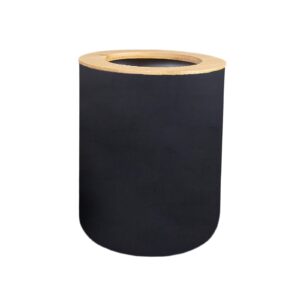 IEUDNS Bathroom Trash Can Bathroom Accessory Fashionable Easy to Clean Small Size Small Wastebasket Garbage Can for Bathroom Bedroom Home Desktop, Black