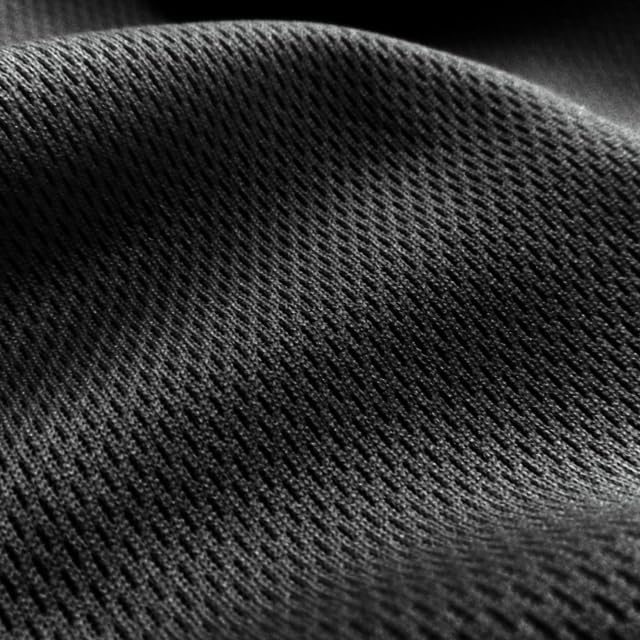 Pico Textiles 1 Yard - Black Polyester Dimple Mesh Jersey Fabric - Sold by The Yard - Variety of Colors - Durable Athletic Mesh Fabric, Ideal for Sewing Soccer and Basketball Jerseys Uniforms