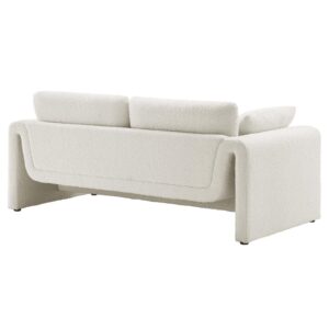 Modway EEI-6381-IVO Waverly Boucle Fabric Sofa, Ivory