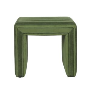 homepop modern channel tufted velvet ottoman home décor|ottoman for living room & bedroom - green