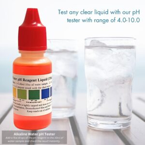 ph Test Kit for Alkaline Water & Drinking Water. Check Results Instantly with The Color Chart (.50oz) Red Cap