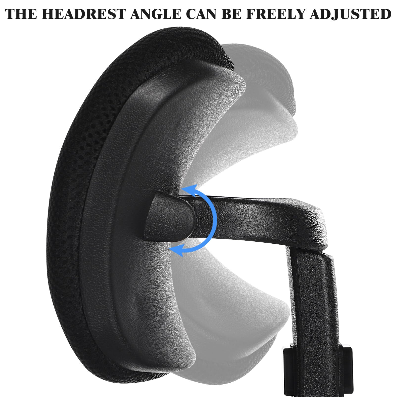 Cabilock Office Computer Chair Headrest Attachment Universal Retrofit Adjustable Computer Chair Head Pillow Head Support Cushion Black