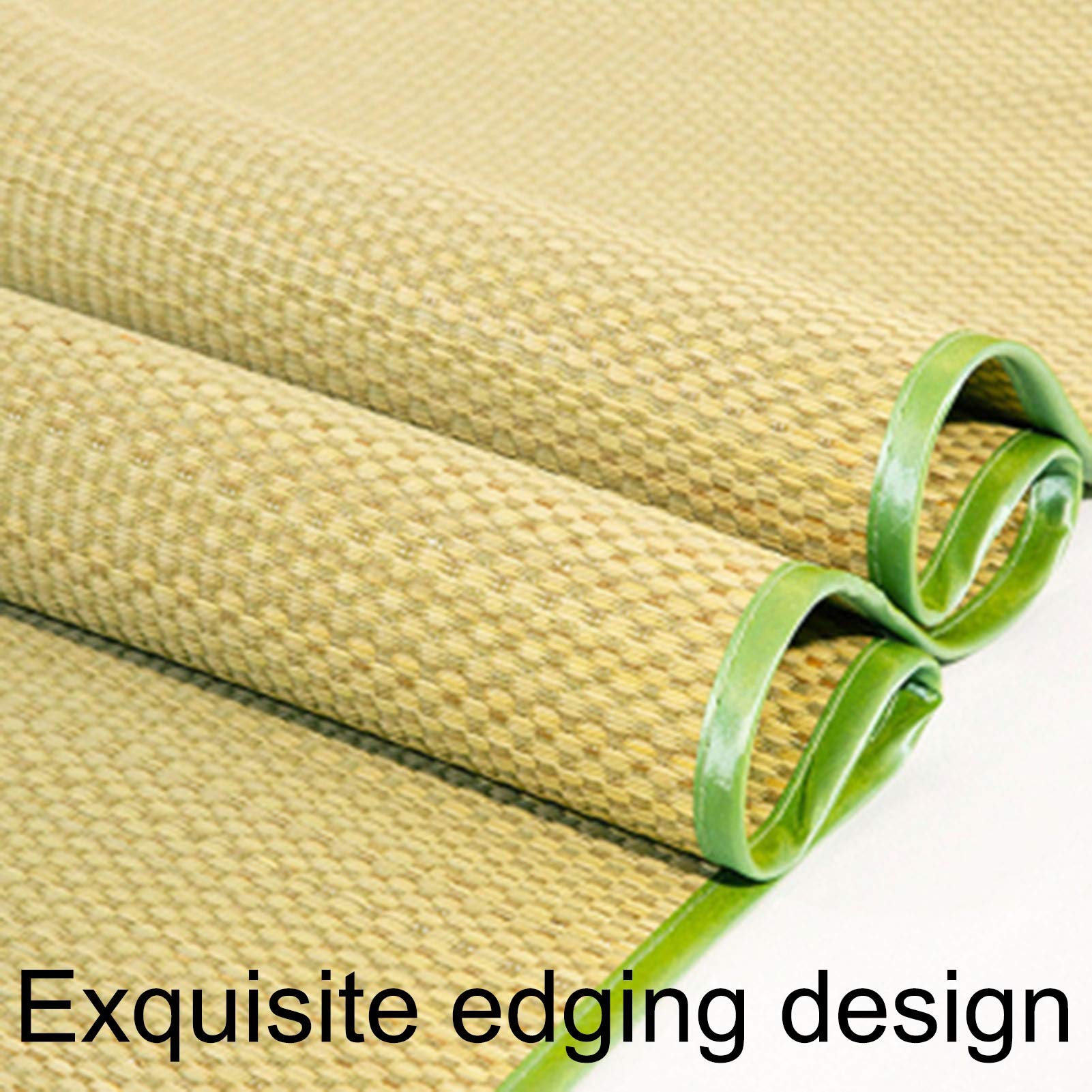 HM&DX Cool Summer Sleeping Mat Scratch Resistant Heat Dissipation Bamboo Mat Mattress Used for Dorm Room,Office,Bedroom,Bamboo Rattan Summer Sleeping Mat(70X190cm, A)