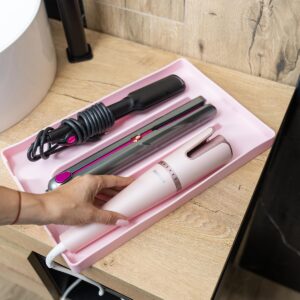 PROBLEM FIXED Hair Tool Organizer, 100% Food Grade Silicone, Up to 428F Heat Resistant, Hot Tools Organizer, Hair Styling Tools Organizer, 14.75" x 9.5" x 1"