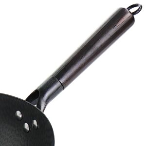 Gibson Home Hammered 13 Inch Heavy Gauge Carbon Steel Wok in Black