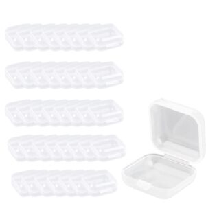 bamxsxbo 40pcs mini plastic jewelry box storage,mini earring box organizer,tiny plastic container for earrings chains