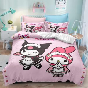 zilook 3d three dimensional digital print, 3 piece bedding set duvet cover decor bedspread cover for kid easy care and soft hand feel twin