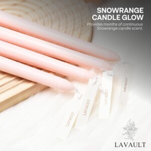 Lavault Taper Candles for Dinner Tables - Tall Candle Sticks - Slow-Burning Tapered Candles - Long Candles for Home, Events and Special Occasions- Pink - Floral Aroma