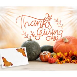 Thanksgiving Day Table Place Card, 25-Piece Tent Style Cards Set, Special Paper Easy-to-Write and Foldable, Seating Cards for Thanksgiving Day Party, Food Labels -G01