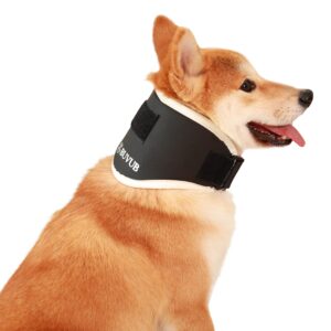 buvub dog neck brace supports pet's necks with intervertebral disk disease (ivdd) cervical vertebral sprains instability neck brace for dog pet cervical collar (wide m)