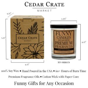 Retirement Gifts for Women Men 2024 | Funny Retirement Candle for Woman | Sandalwood Vanilla Candle Gifts for Boss Teacher Military, Humorous Gifts, Farewell Gifts for Manager, Coworker | Made in USA