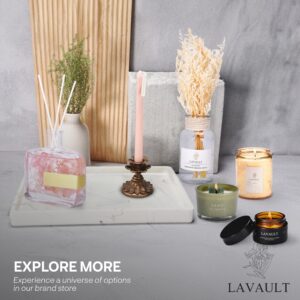 Lavault Taper Candles for Dinner Tables - Tall Candle Sticks - Slow-Burning Tapered Candles - Long Candles for Home, Events and Special Occasions- Pink - Floral Aroma