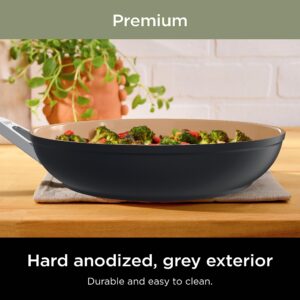 Ninja Extended Life Premium Ceramic 8" Fry Pan, Nonstick Fry Pans, Pots, PTFE Free, Healthy Cooking, Oven Safe to 550°F, Dishwasher Safe, All Stovetops & Induction Compatible, Apricot, CW90020