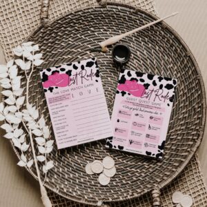 Your Main Event Prints Her Last Rodeo Bridal Shower Games, Western Bachelorette Party Cowgirl Party Games