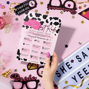 Your Main Event Prints Her Last Rodeo Bridal Shower Games, Western Bachelorette Party Cowgirl Party Games