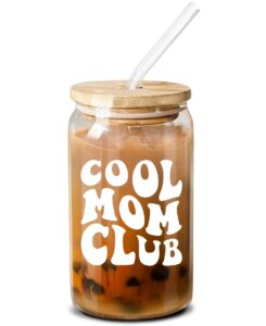 neweleven christmas gifts for mom - birthday gifts for mom from daughter, son, kids – unique birthday present ideas for mom, new mom, mom to be, wife from daughter, son, husband - 16 oz coffee glass