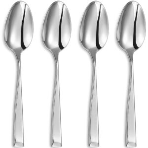 royalrose alexander fine spoons, set of 4, 18/10 stainless steel, well made, dishwasher safe, heavy duty spoon (8.1" table spoons)