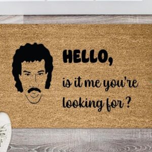 Doormat, is It me You are Looking for? Lionel Richie Rug, Lionel Mat, Lionel Hello Doormat, Christmas Day Non Slip Floor Mat for Home Bathroom Kitchen Entrance 18 x 30 inch