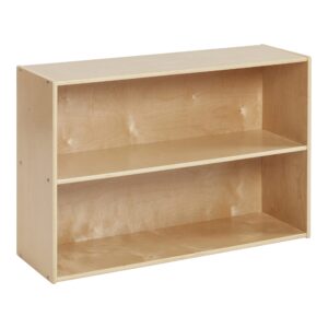 ECR4Kids Birch Streamline Book Display and Storage Cabinet Bundle | Natural