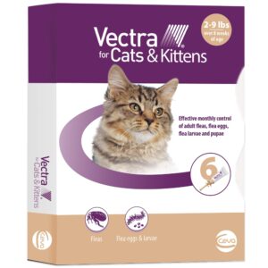 vectra tan for cats and kittens 2-9 pounds 6 doses