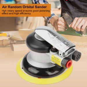 Air Sander, Air Sander AT-780 5inch/4inch Air Random Orbital Sander Round Polisher Pneumatic Hand Sanding Tool for Surface, Random Orbit (5in / 12.7cm)