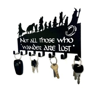 HeavenlyKraft Decorative Metal Key Holder, Wall Mounted Key Hooks for Home