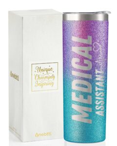 onebttl medical assistant gifts for wowen, gifts for medical assistant on medical assistant week, birthday and christmas, 20oz insulated stainless steel tumbler - medical assistant