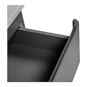 Modern Free Standing Bathroom Vanity with Washbasin | Comfort Gray Matte Collection | Non-Toxic Fire-Resistant MDF-40-No Mirror